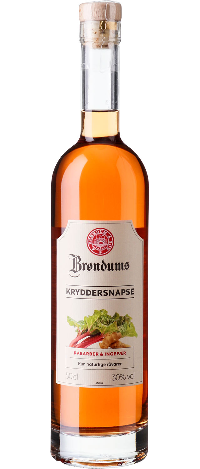 Køb Brøndums Snaps Rabarber & Ingefær i dag | Philipson Wine